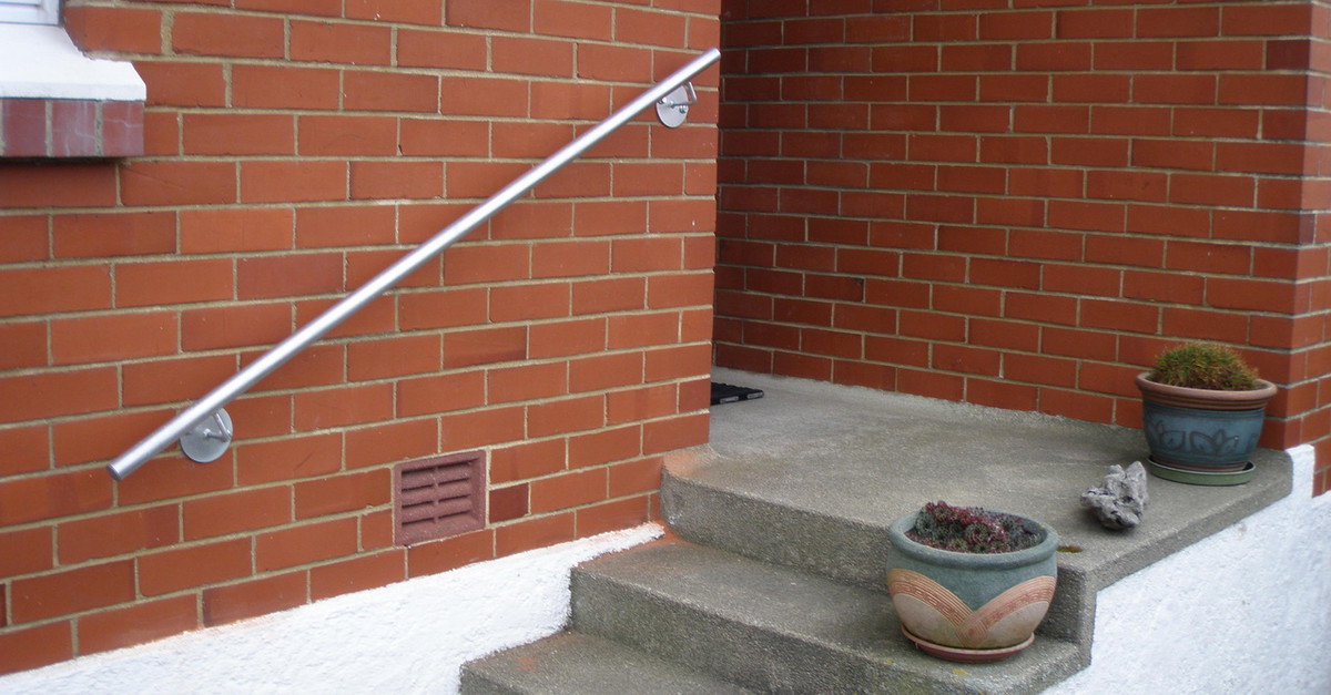 Now's a good time to put in your order for a galvanised pipe handrail.