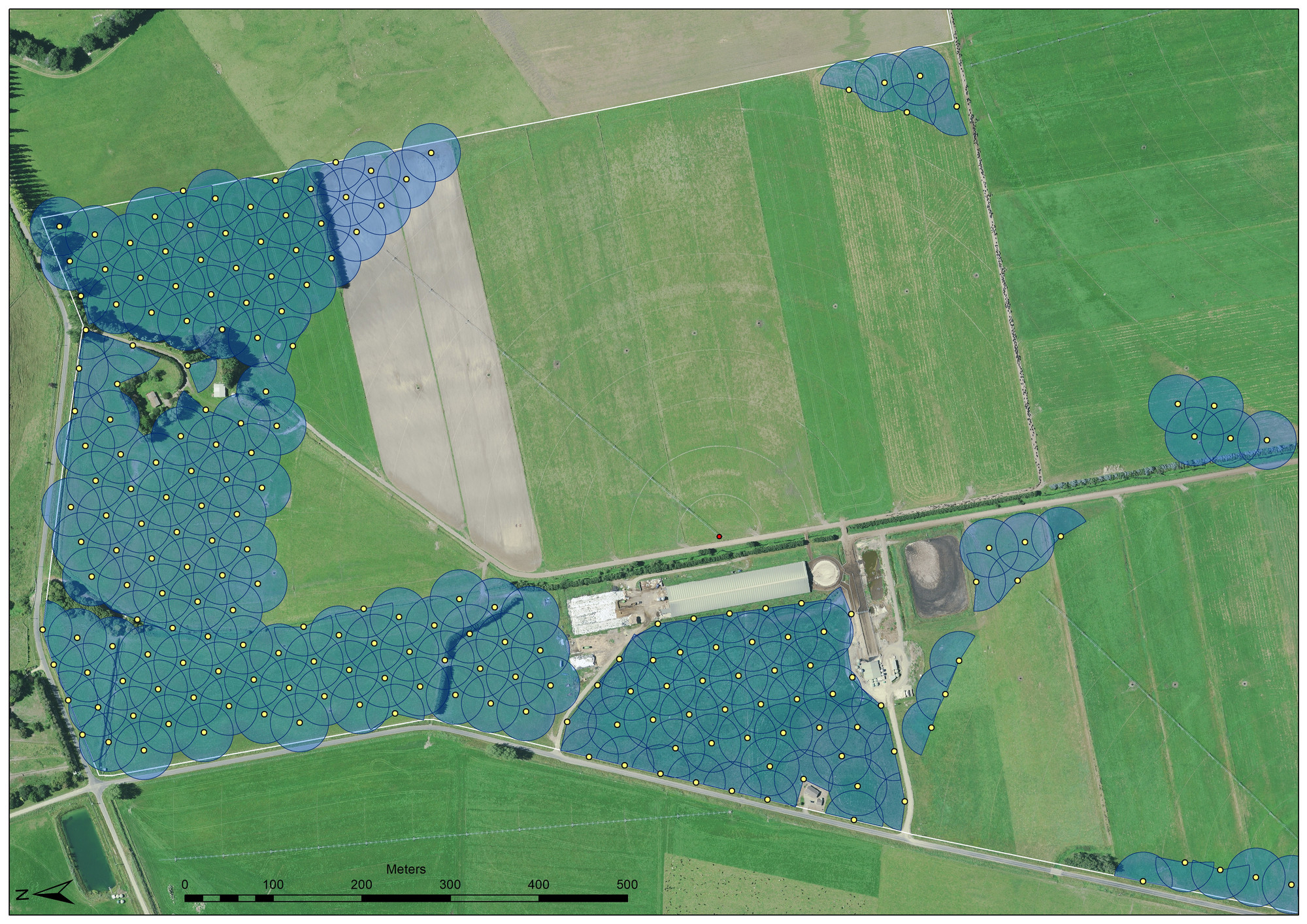 SSS Irrigation fixed grid / solid set system design