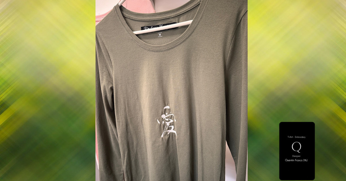Upcycled T-shirt (What is Love)- size M by Quentin Francis