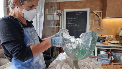 Glass Casting | Di Tocker Glass Artist | New Zealand