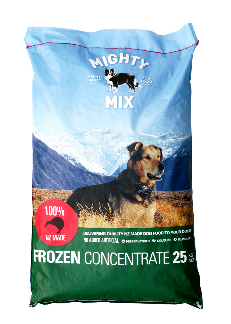 Mighty Mix Dog Food | Mighty Mix Frozen Concentrate | NZ-Made Raw Dog Food